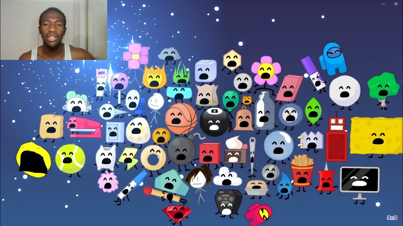 LOST IN SPACE! P Delta Reacts to: If Among Us Was a BFDI Challenge ...