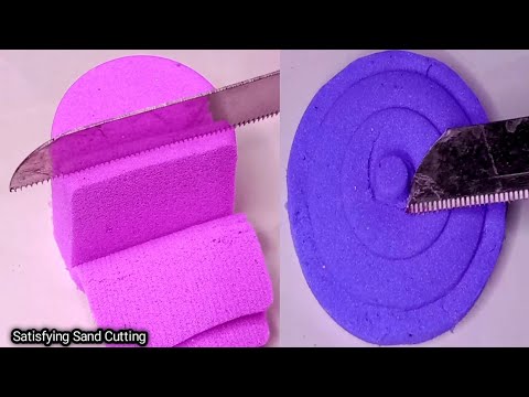 Sand Cutting Videos! ASMR: Sand Cutting || Satisfying Kinetic Sand ...