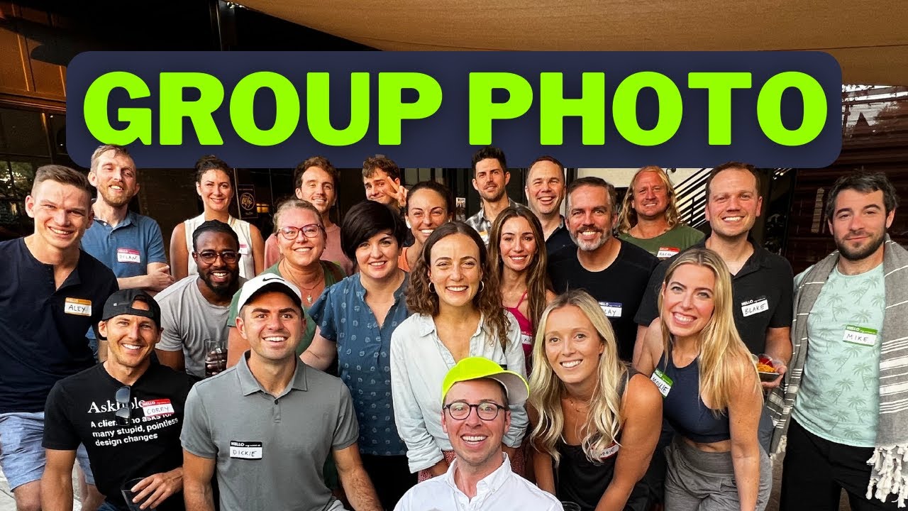 How to Take a Group Photo at a Party - YouTube