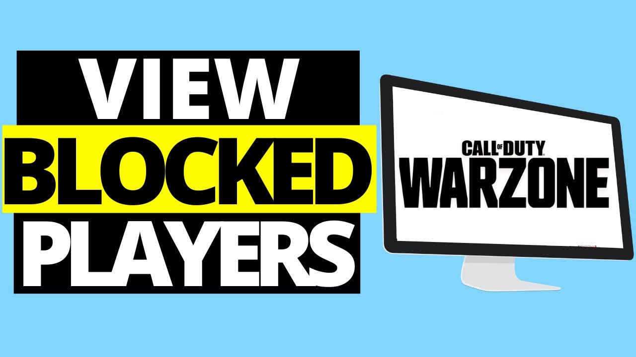 How To View Blocked Players & Unblock Them On Call Of Duty Warzone ...