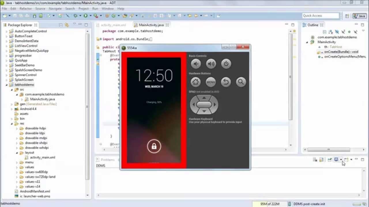 Android 4 4 Tutorials 14 TabHost control with Multiple Activities in API 19 By Anant Shah - YouTube