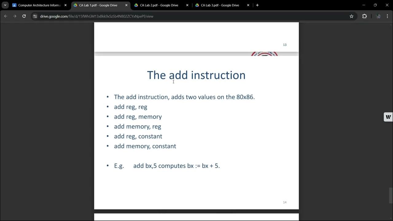 Computer Architecture - Lab (1-2-3) - YouTube