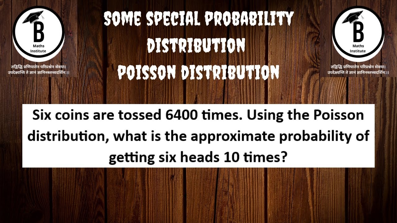 Six Coins Are Tossed 6400 Times Using The Poisson Distribution What