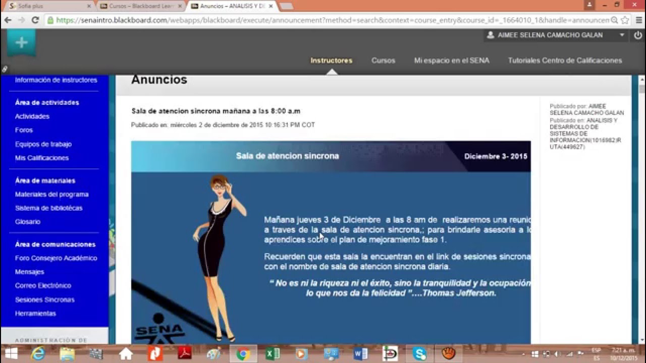 Como participar en un foro en blackboard SENA - YouTube