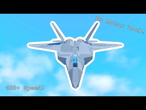 Showcase: F-22 Raptor with No Motor Lock | Plane Crazy | Roblox - YouTube