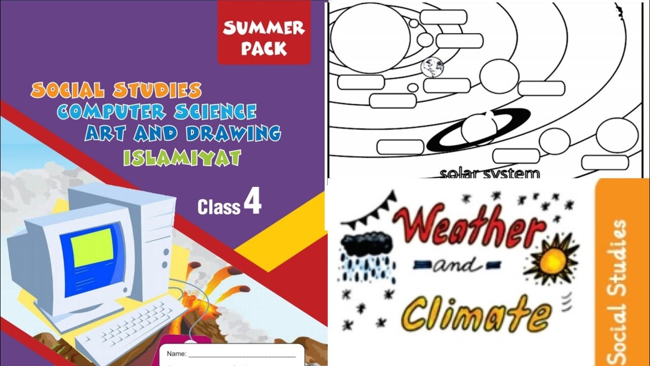Allied school class 4 social studies summer pack activities 1 - 10 ...