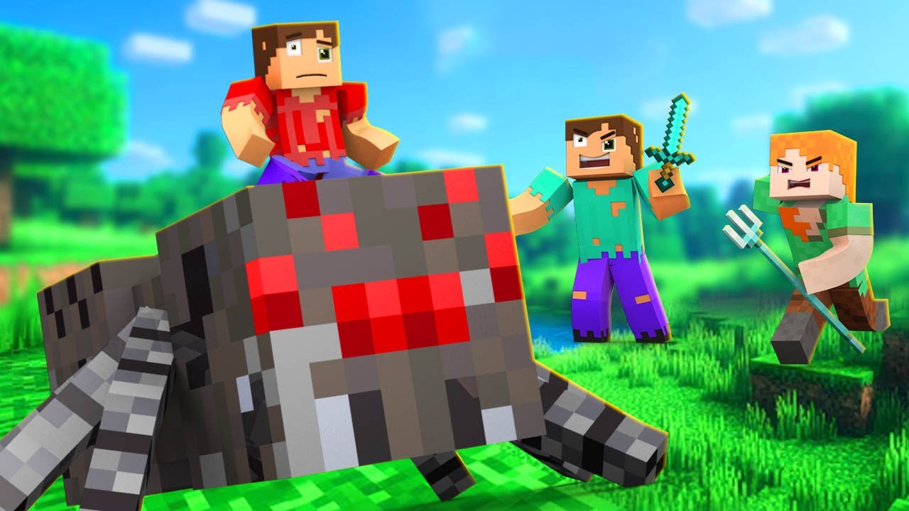 Minecraft Spider Attack 🕷️ | Steve & Alex’s Thrilling Rescue Mission ...