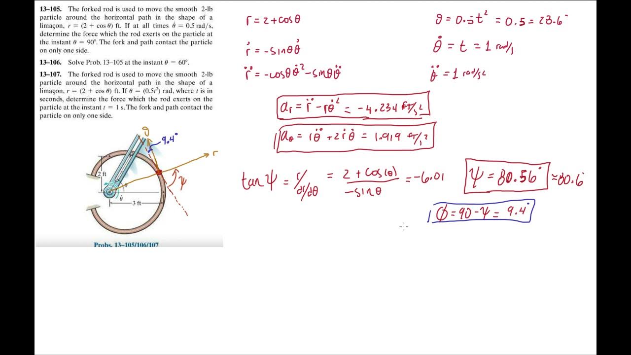 Problem 13-107 Dynamics Hibbeler 13th (Chapter 13) Engineering Dynamics ...