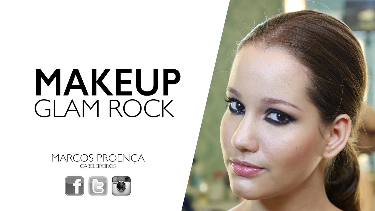 MAKEUP GLAM ROCK - YouTube