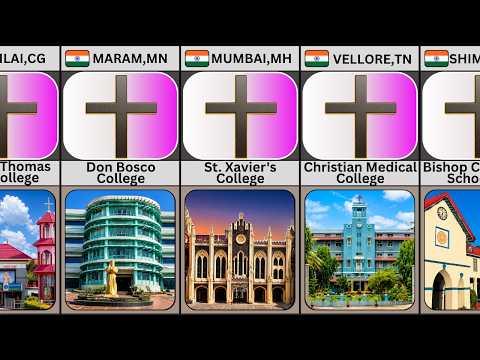 Most Famous Christian Schools & Colleges in Every State of India | Exact Location