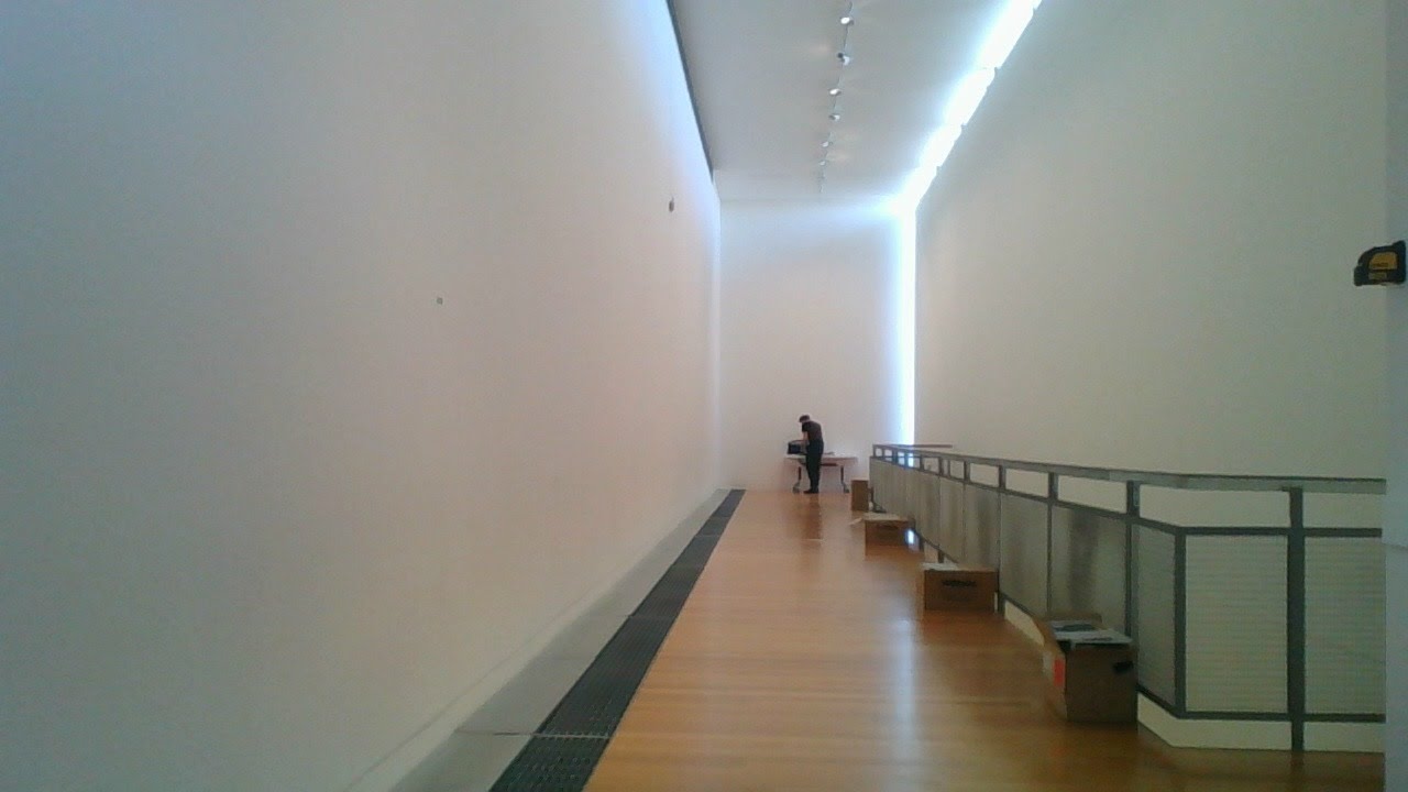 Live hanging ... of an exhibition. Slow TV style. - YouTube