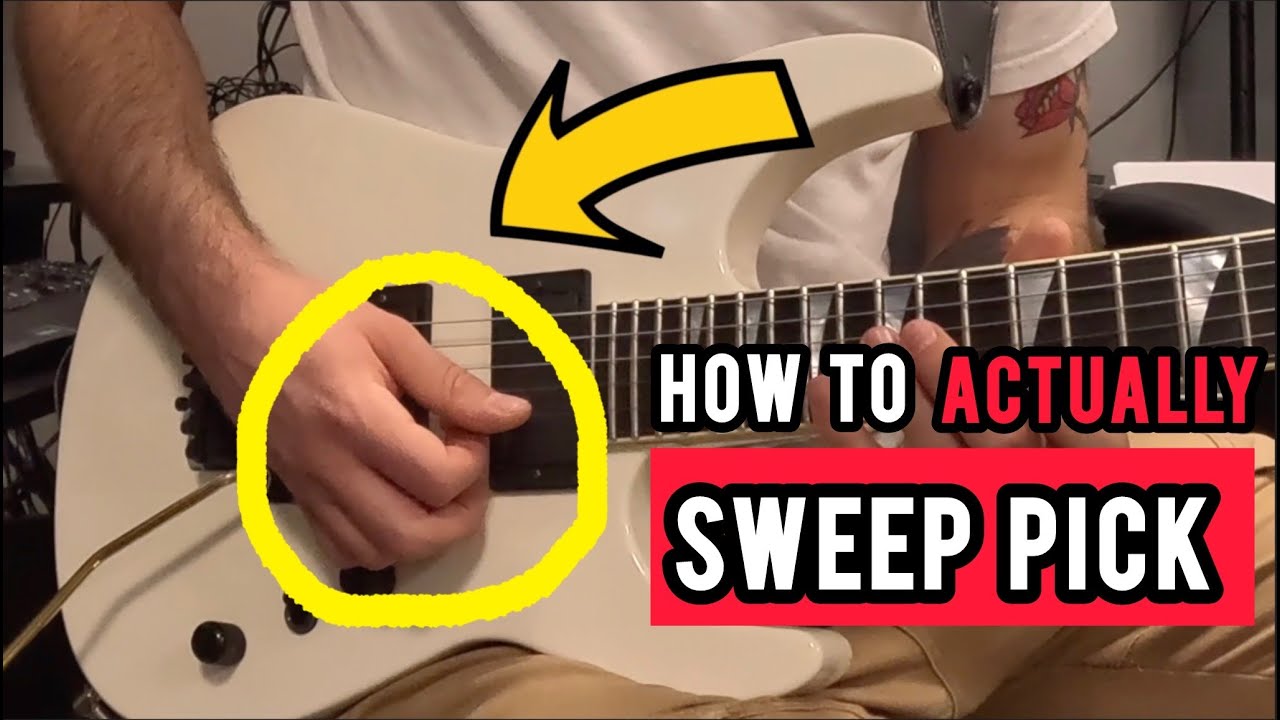 HOW TO ACTUALLY SWEEP PICK (lesson) - YouTube