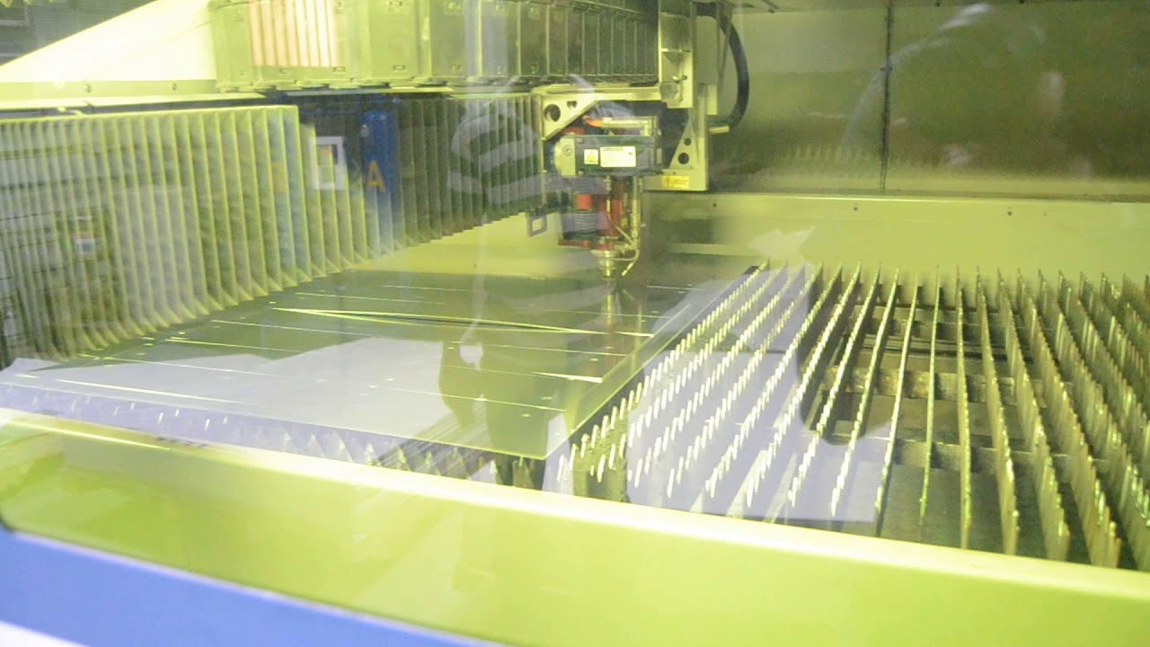LASER MACHINE IN THE FACTORY - YouTube