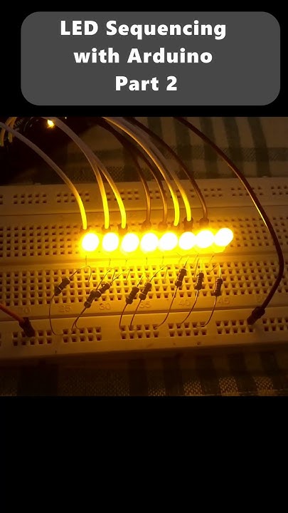 Arduino LED sequencing part 2 #iot #arduino #led - YouTube