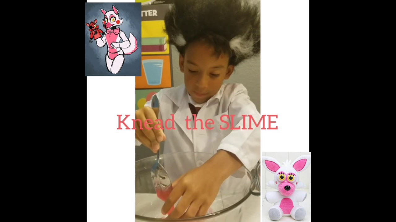 Making FNAF SLIME! BONNIE BLUE AND MANGLE PINK! BORAX FREE SLIME! - YouTube