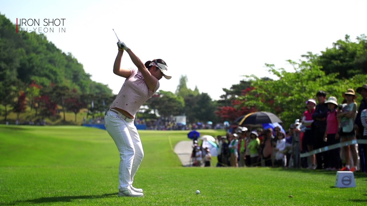 [Golf swing HD] klpga 인주연 iron_side view [스윙학개론_골프스윙] - YouTube