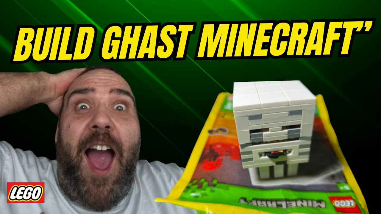 LEGO MINECRAFT GHAST "AMAZING, SHOOTS A FIRE DISC" BUILD LEGO #001 ...