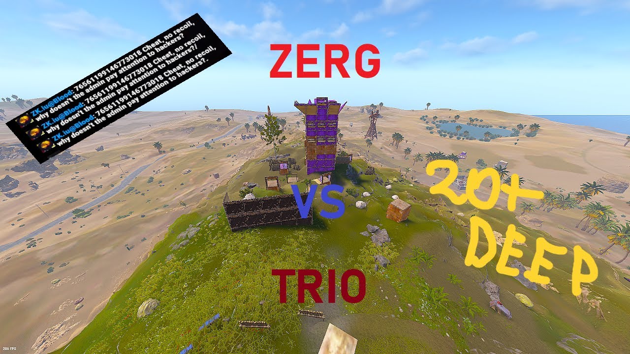 TRIO VS CHIŃSKI ZERG - Rust PL - YouTube
