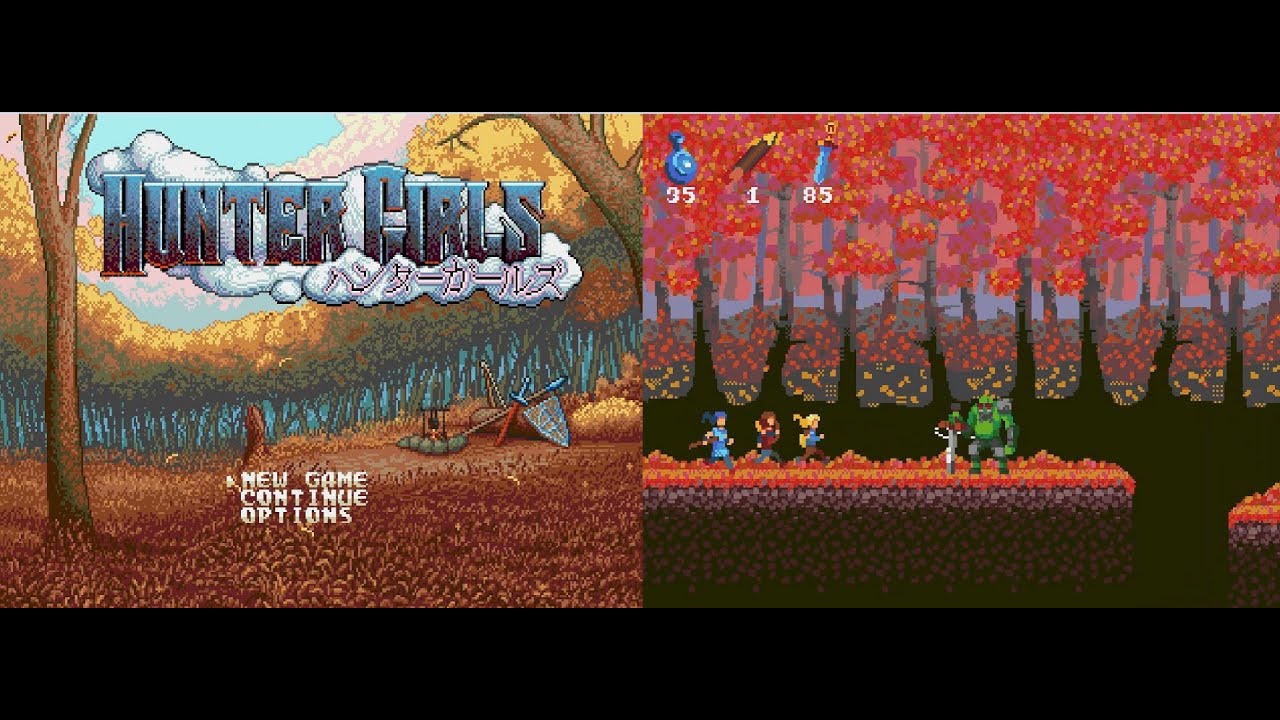 Hunter Girls (Homebrew) Genesis - Gameplay (Demo) - YouTube