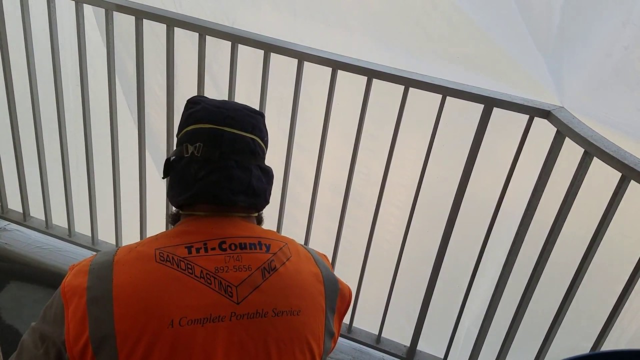 Balcony Sandblasting - YouTube