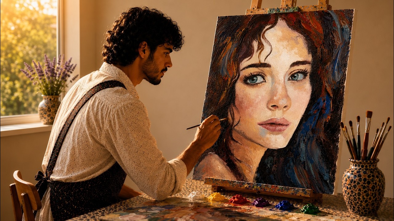 Full Video: Beginner Portrait Painting Step by Step - YouTube