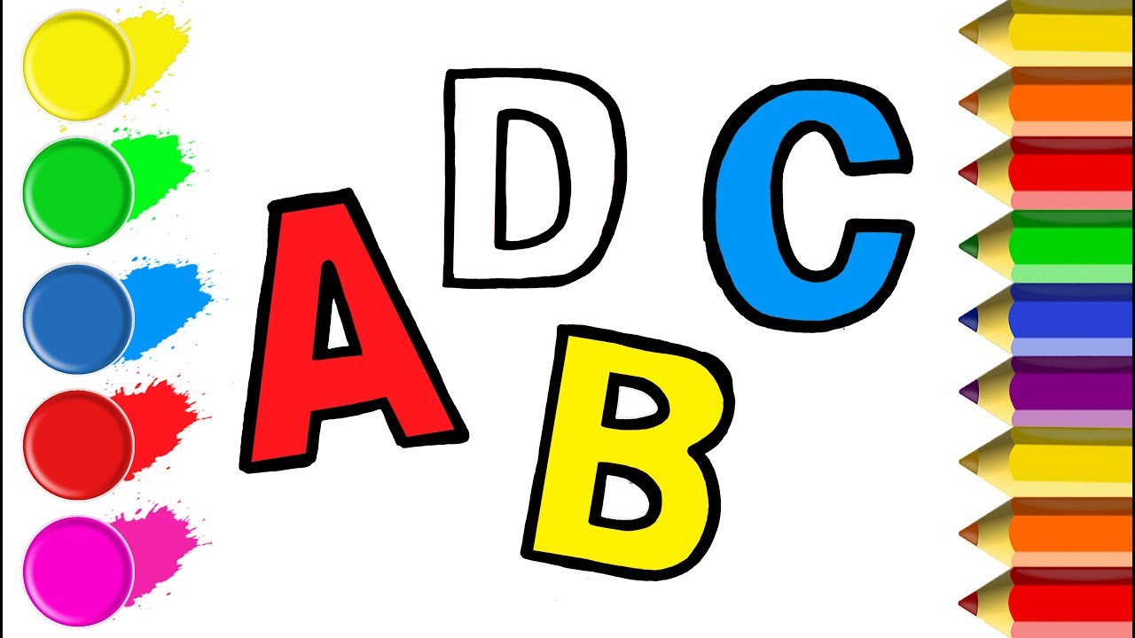 ABC Alphabet Coloring and Drawing for Kids 🌸 Teach Drawing Alphabet ...