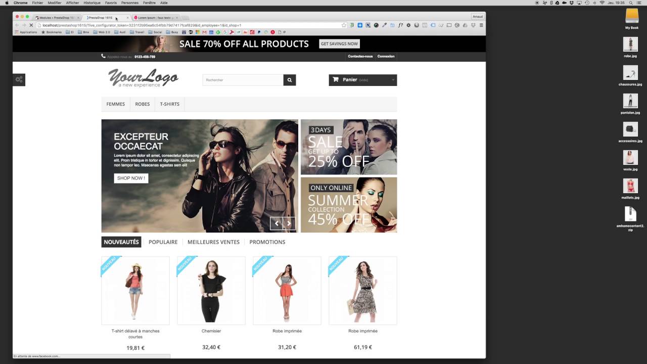 Module PrestaShop 1.6 : Bloc catégories sur la page d'accueil - YouTube