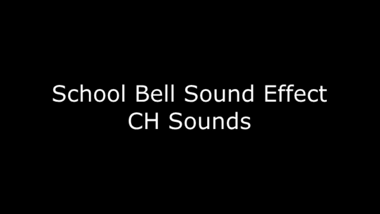 School Bell Sound Effect - Copyright Free - YouTube