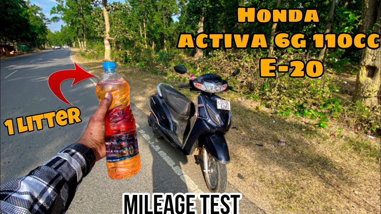 HONDA ACTIVA 6G 110cc New Model 2024 Mileage Test |Socha Ni Tha Kitna ...