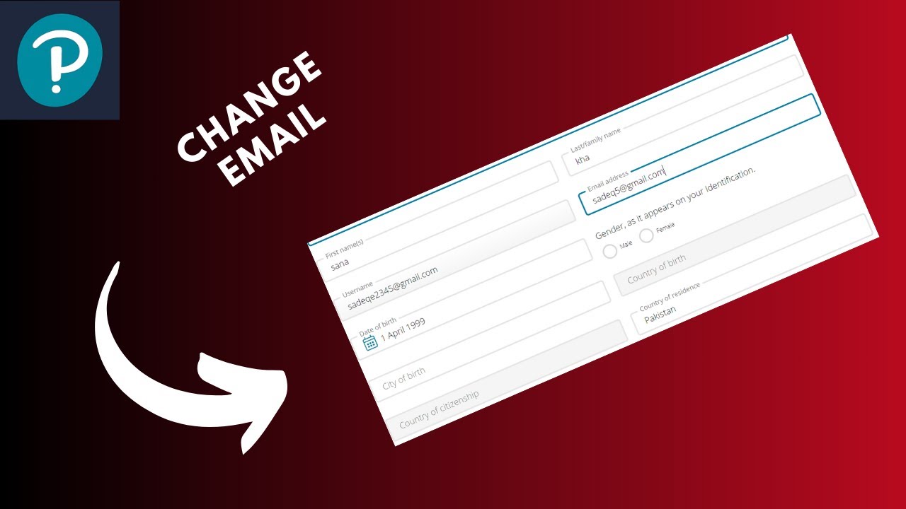 how to change email on pearson account - YouTube