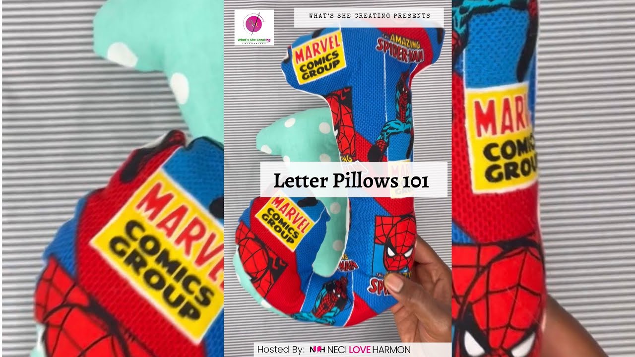 Creating Letter Pillows 101 Sew-Along - YouTube