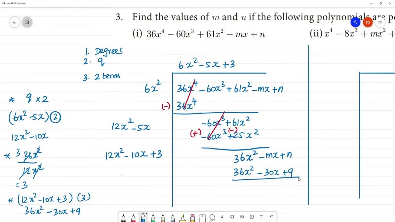 class-10-tn-3-algebra-exercise-3-8-3-find-m-and-n-i-36x-4-60x-3