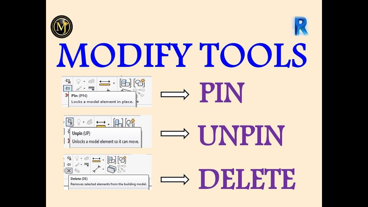 PIN &UNPIN&DELETE-REVIT ARCHITECTURE|CIVIL|BEGINNERS|TAMIL|TUTORIALS ...