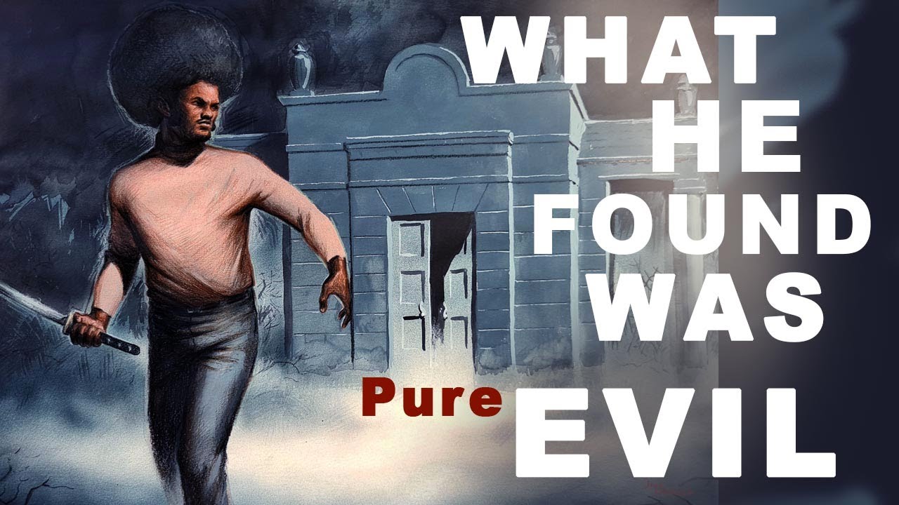 Hand Painting 70's action horror comic panel with acrylic paint ...