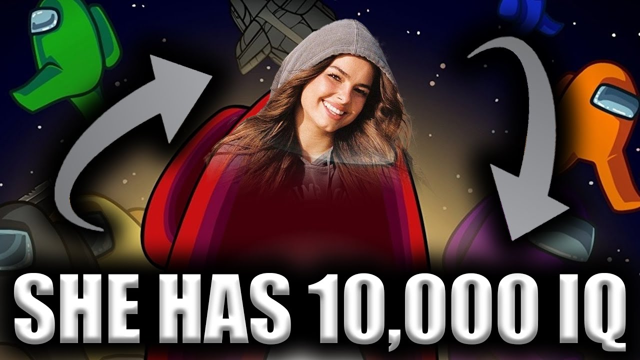 Addison Rae has 10,000 IQ in AMONG US (proximity chat) - YouTube