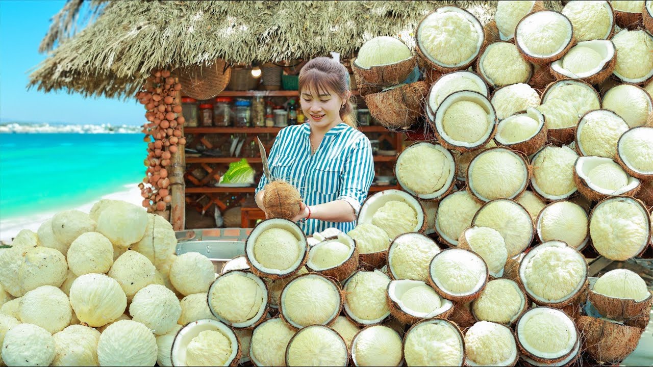 Harvesting Wild Coconut Tubers Goes To Market Sell - Nhất New Life ...