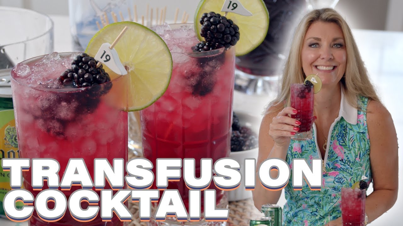 Tee off with a Refreshing and Easy Transfusion Cocktail! - YouTube
