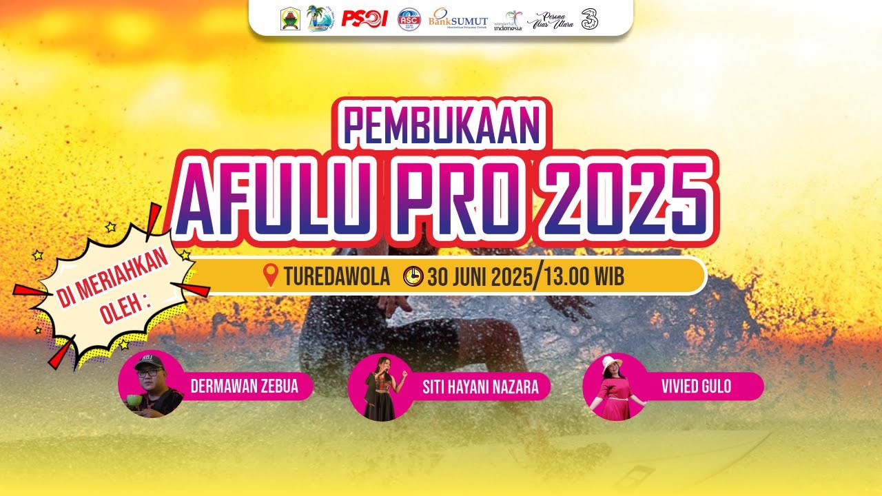 [LIVE] OPENING CEREMONY AFULU PRO 2025 || TUREDAWOLA BEACH KABUPATEN ...