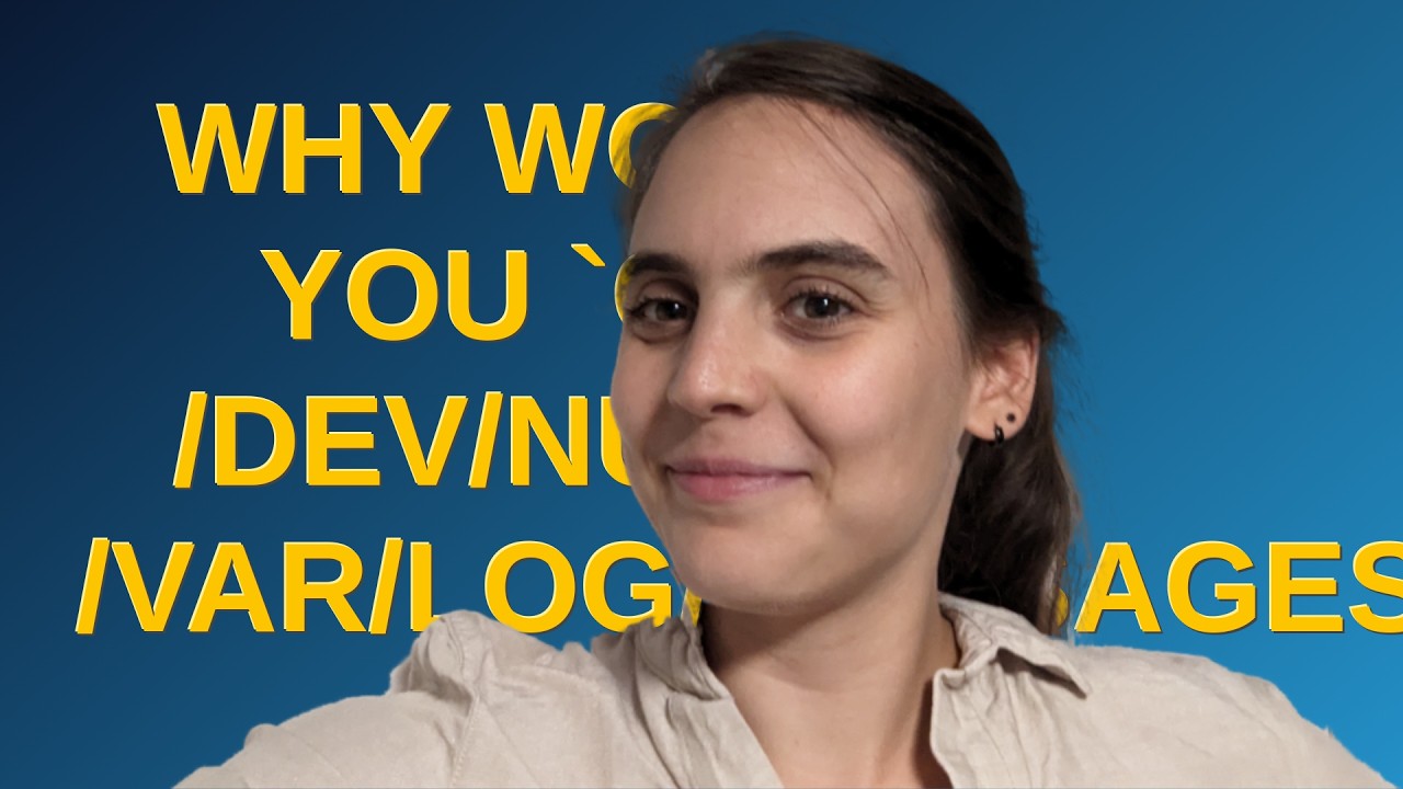 Why would you cat /dev/null /var/log/messages? - YouTube