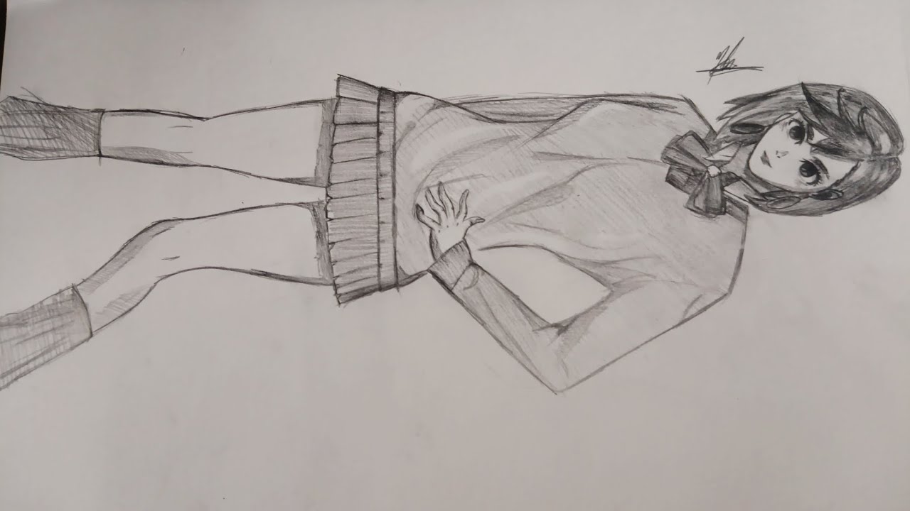 Drawing Momo Ayase steps by steps part 1 - YouTube