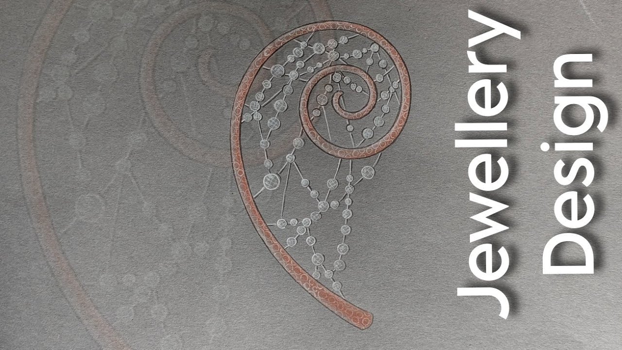 BROACH design painting easy | Jewellery design - YouTube