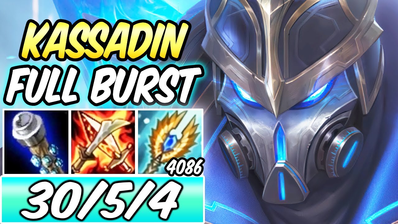 *30 KILLS* FULL AP BURST KASSADIN MID 78k DMG | HEXTECH KASSADIN ...