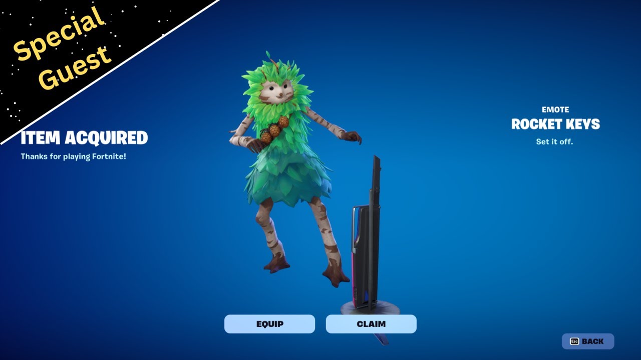 New Rocket Keys emote! (Fortnite item shop and Special guest) - YouTube