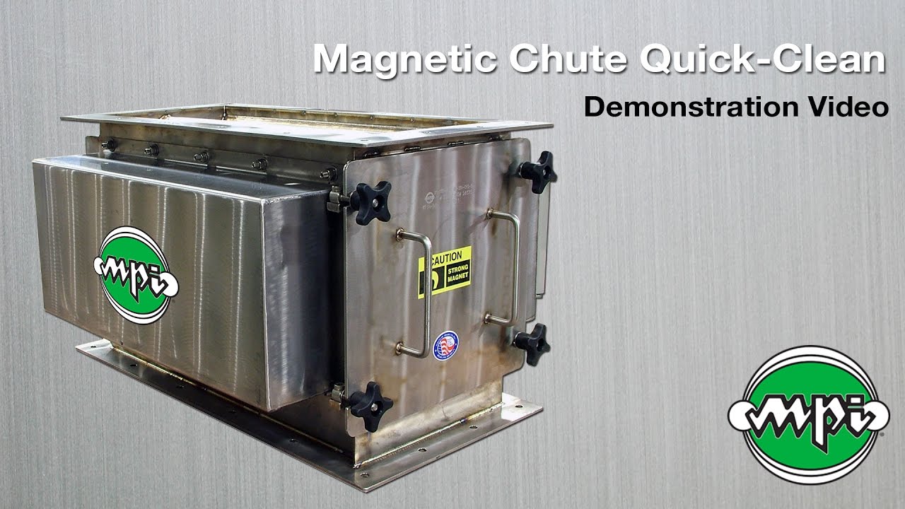 Quick-Clean Magnetic Chute from Magnetic Products, Inc - YouTube