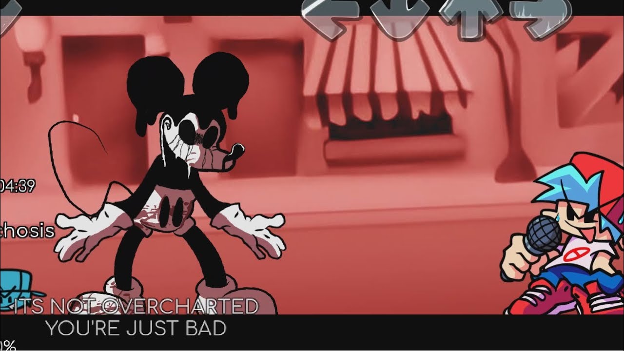 Mickey Reanimated and Recolored Horror FNF Insanity Psychosis REMAKE ...
