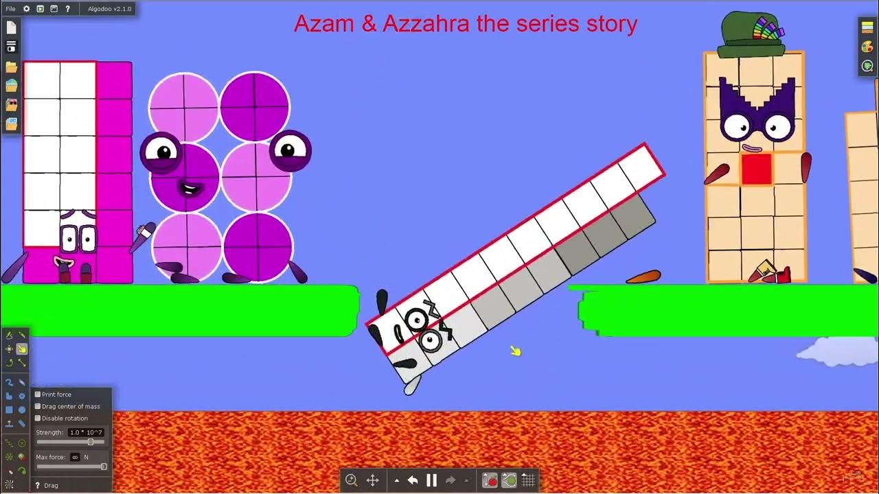 numberblocks algodoo floor is lava part3 - YouTube