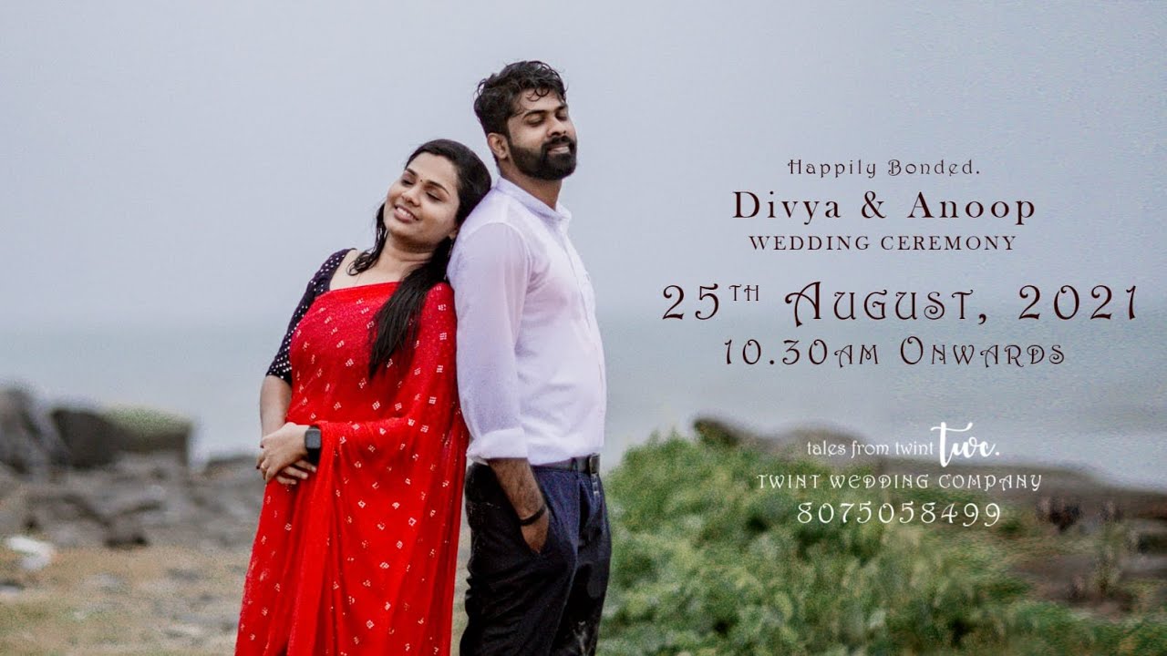 DIVYA & ANOOP | WEDDING | LIVE STREAMING | 25-08-2021 | 10.30 AM ...