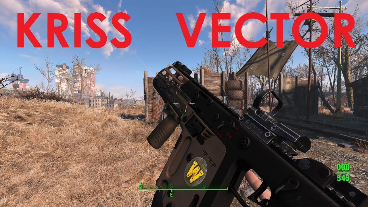Fallout 4 Mod Review Kriss Vector - YouTube