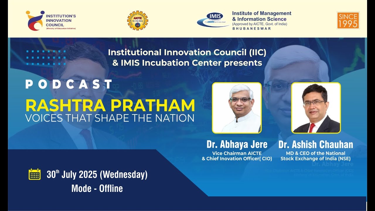 Rashtra Pratham Podcast | Voices That Shape the Nation | IMIS ...