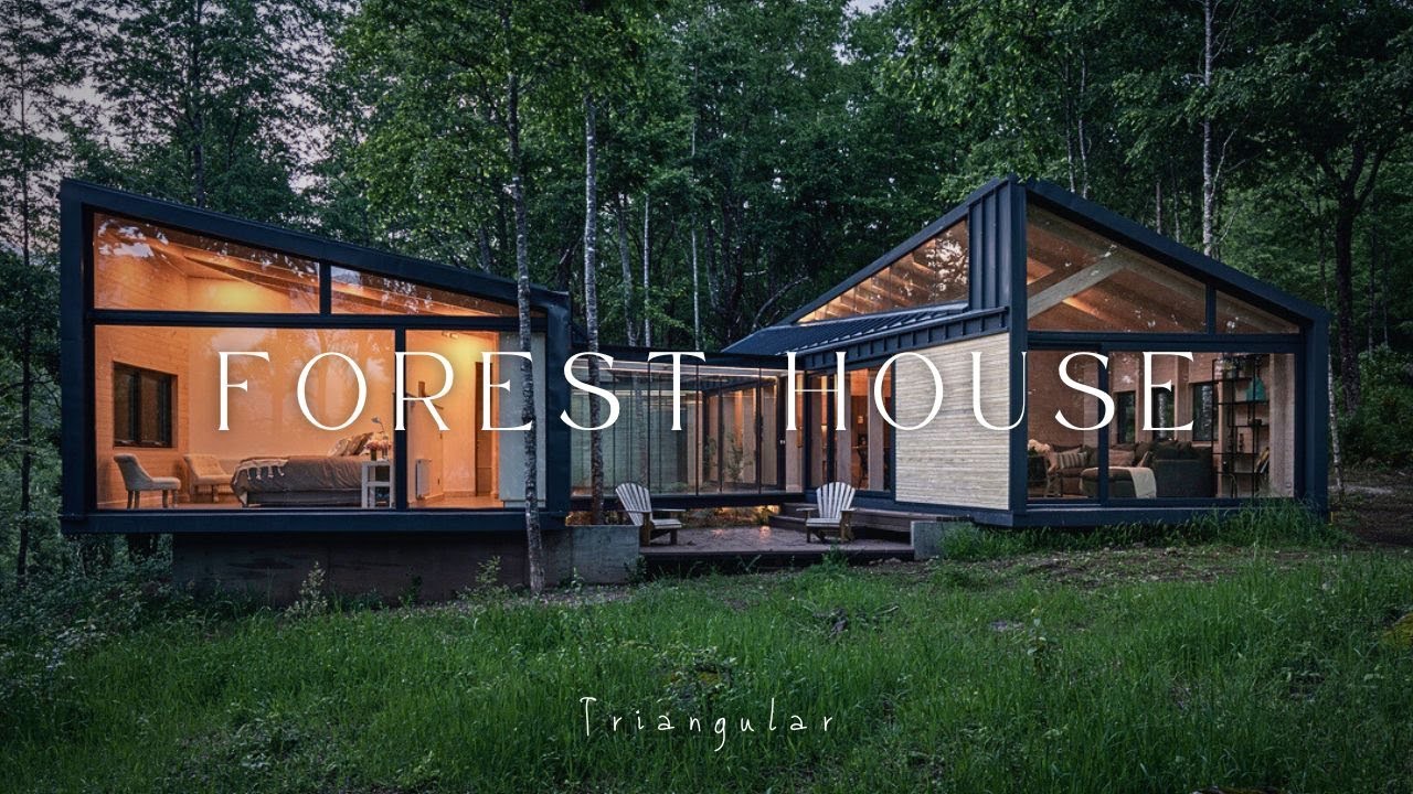 House in the middle of the forest and designed so you can enjoy nature ...